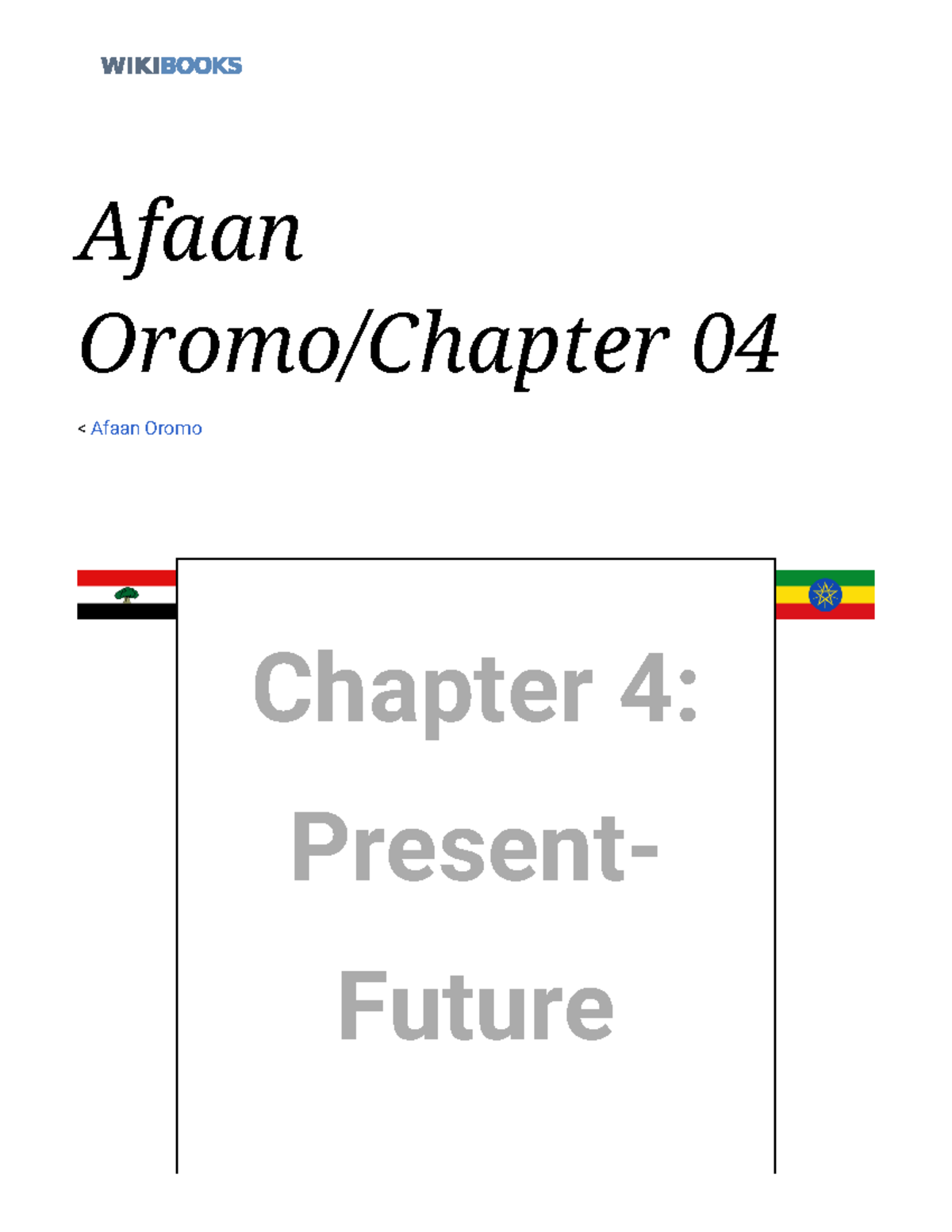 Afaan Oromo Chapter 04 - Wikibooks, open books for an open world ...