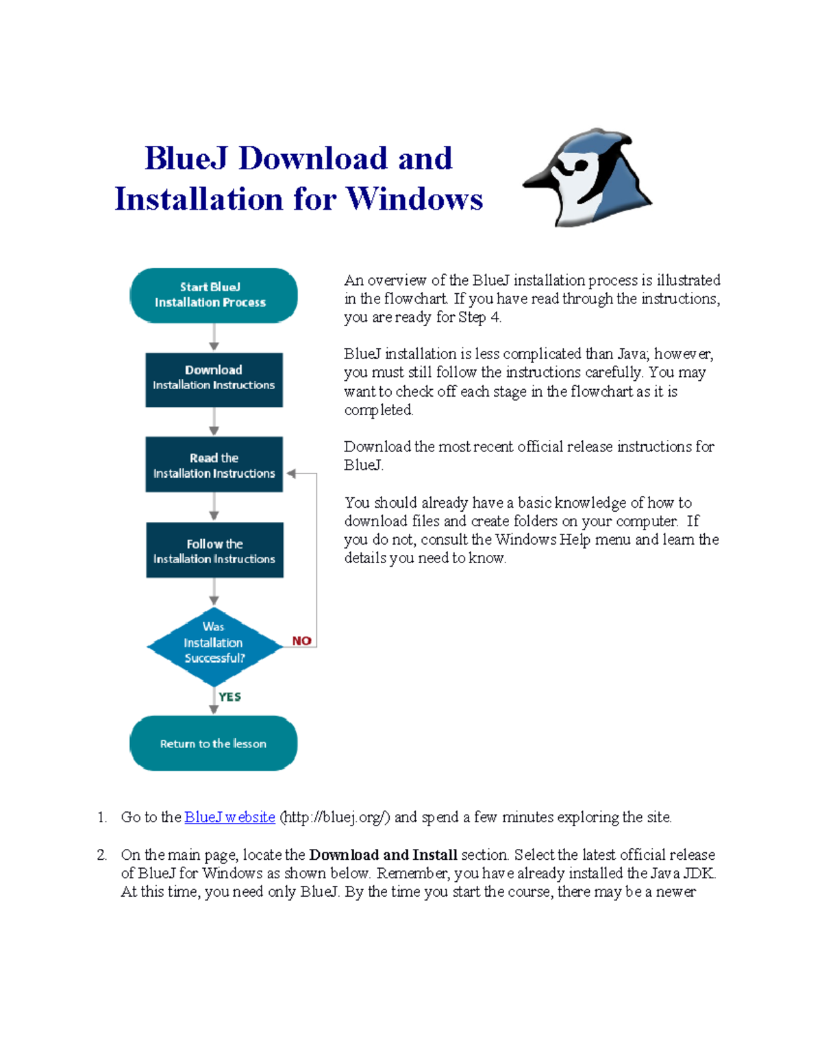 01 - COMPLEte - BlueJ Download and Installation for Windows An overview ...