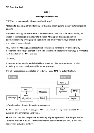 CNS unit 1 - Security Services, Mechanisms and Attacks, TheOSI Security Architecture, A Model ...