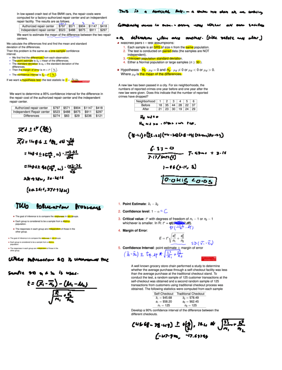 notes for chapters in exam 3 - This is a matched pair a special rest ...