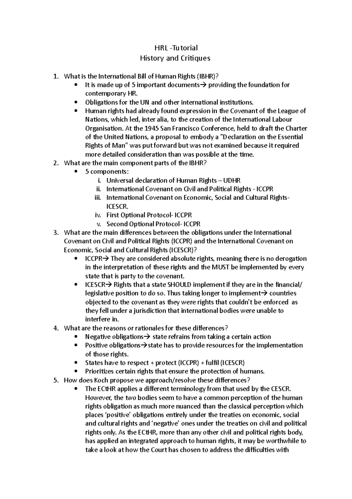 HRL- Tutorial 2 - HRL -Tutorial History and Critiques What is the ...