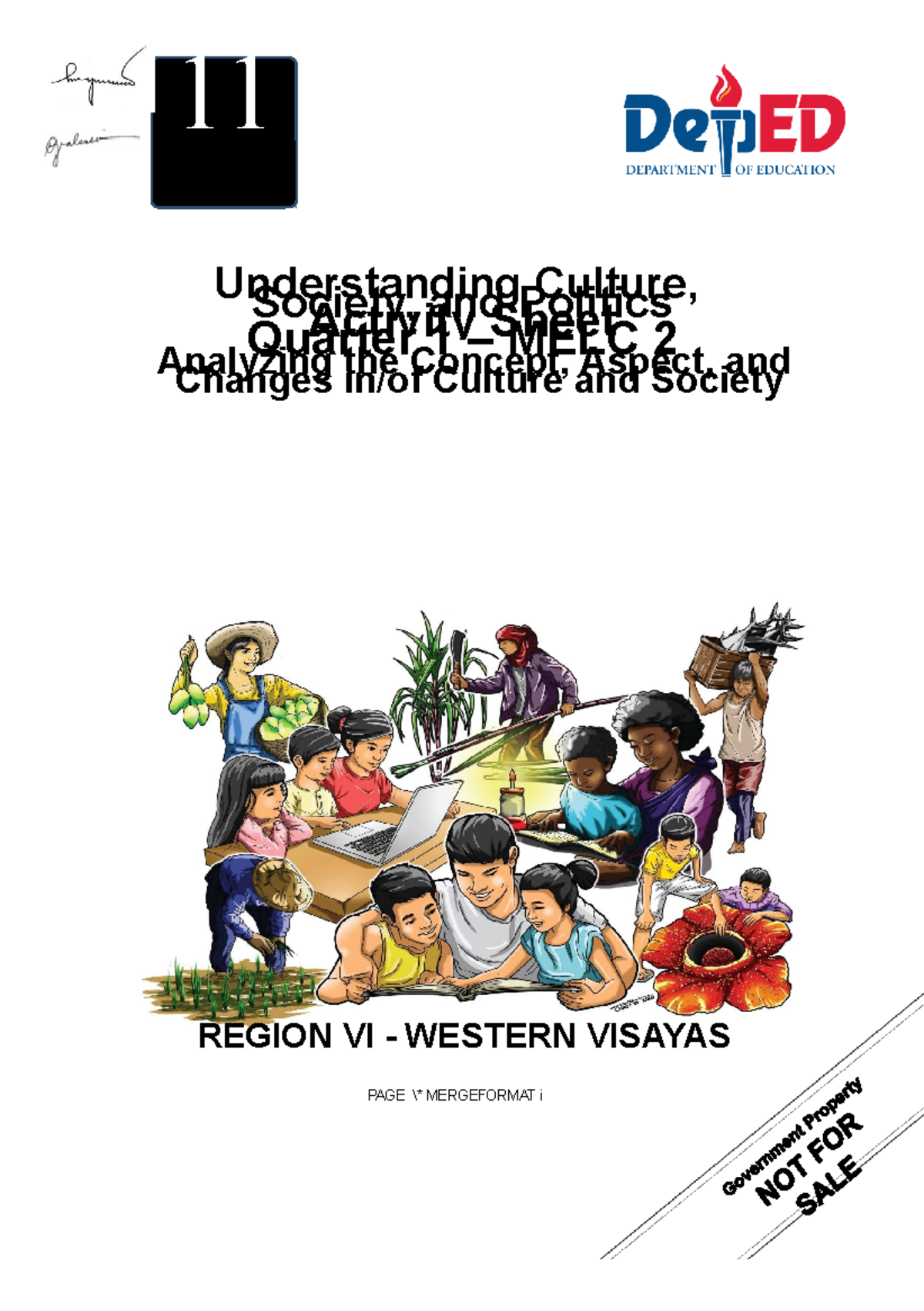 Final Understanding Culture Society and Politics 11 LAS 2 - 11 ...