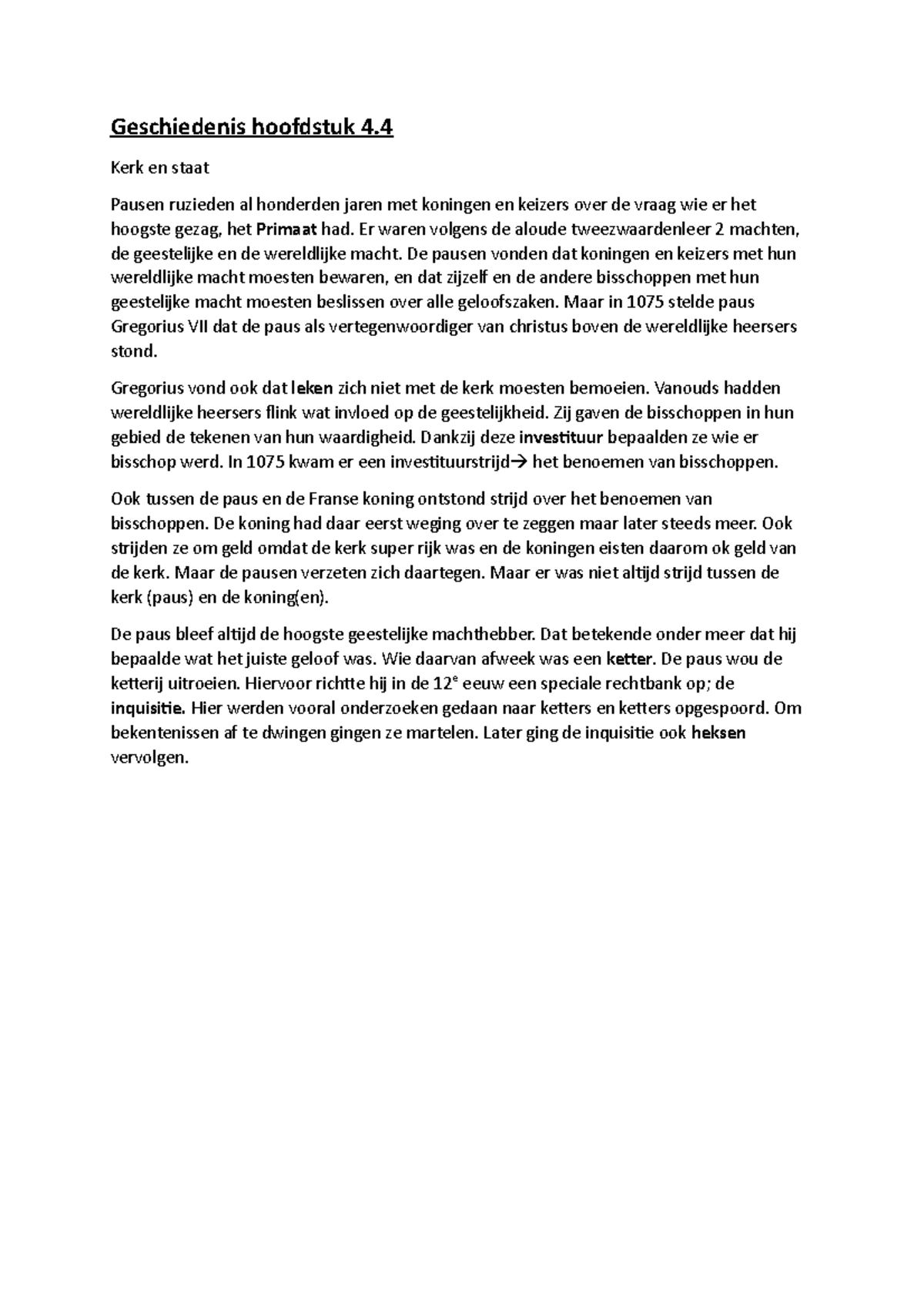 4e Geschiedenis hoofdstuk 4 havo paragraaf 4 samenvatting - Hogeschool Utrecht - Studeersnel