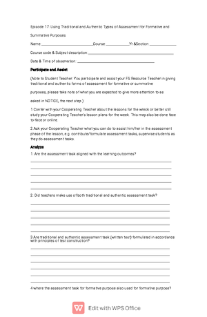 Worksheet FS-2-EP - Fs 2 Activity ep.12 - FIELD STUDY 2 - PARTICIPATION ...