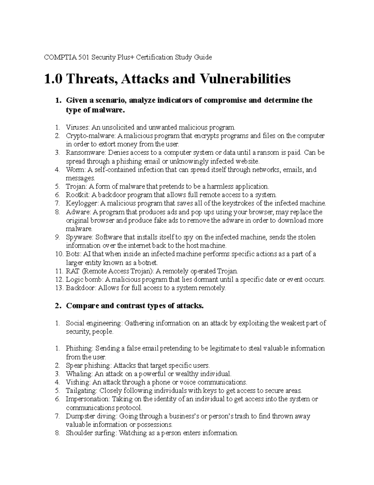 Comptia 501 Security Plus - COMPTIA 501 Security Plus+ Certification ...