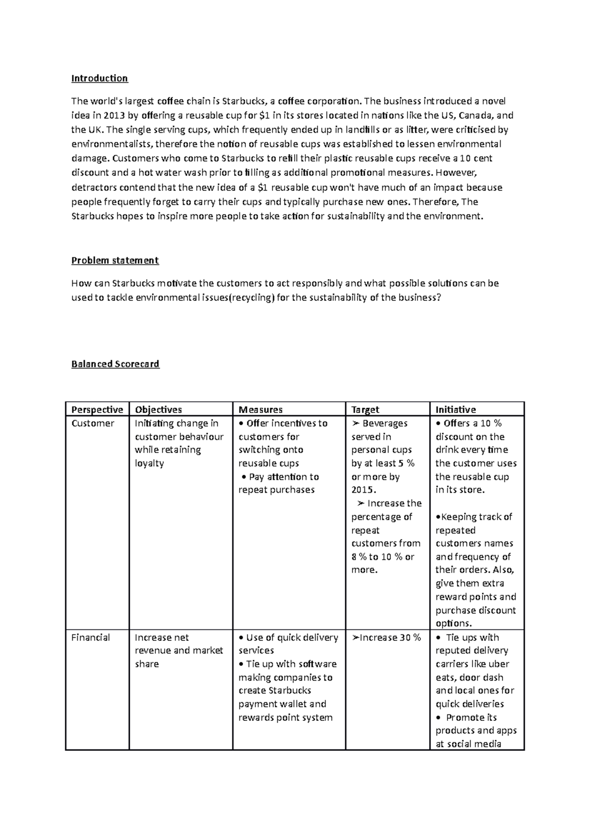 Behavioral Economics and Starbucks Case Problem - Introduction The ...
