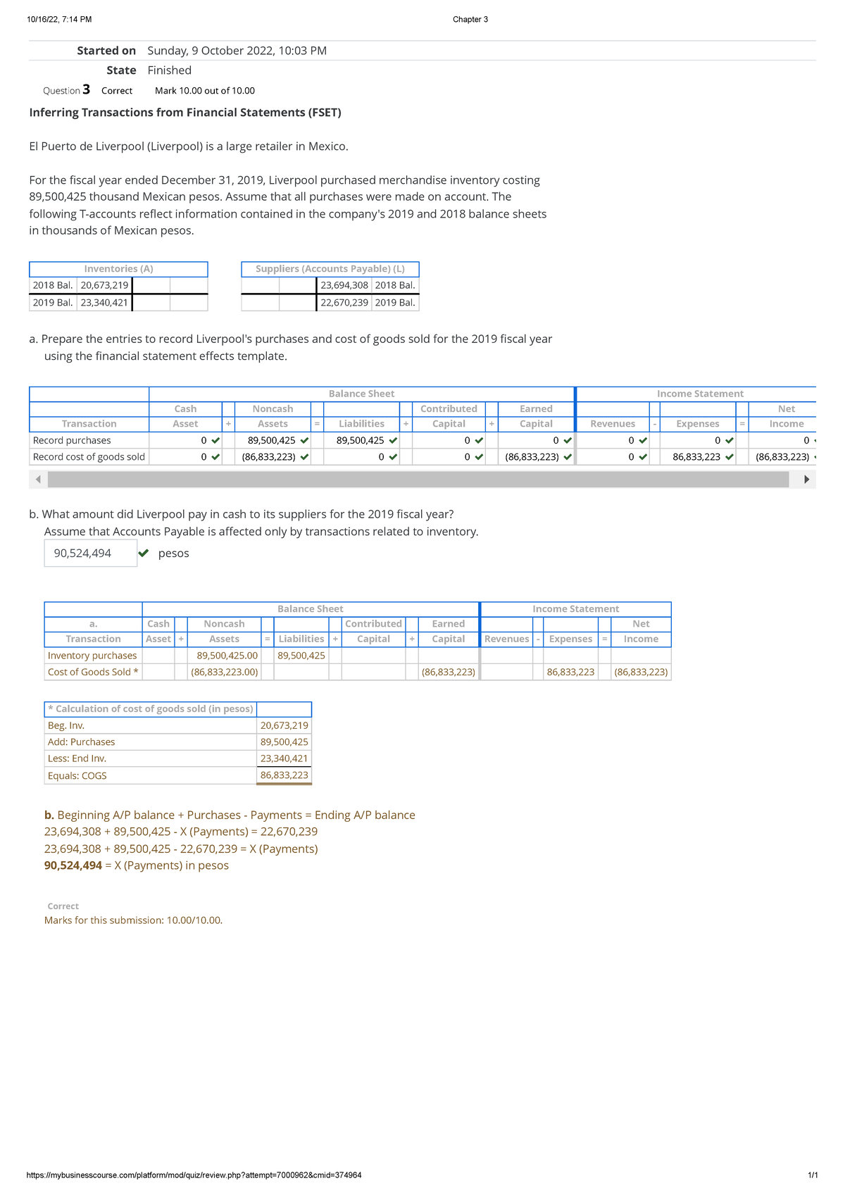 Q3 - Financial Accounting Principles - 10/16/22, 7:14 PM Chapter 3 ...