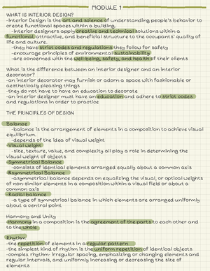 Interior Design Fundamentals Module 3 Notes - MODULE 3 WHAT IS ADA ...