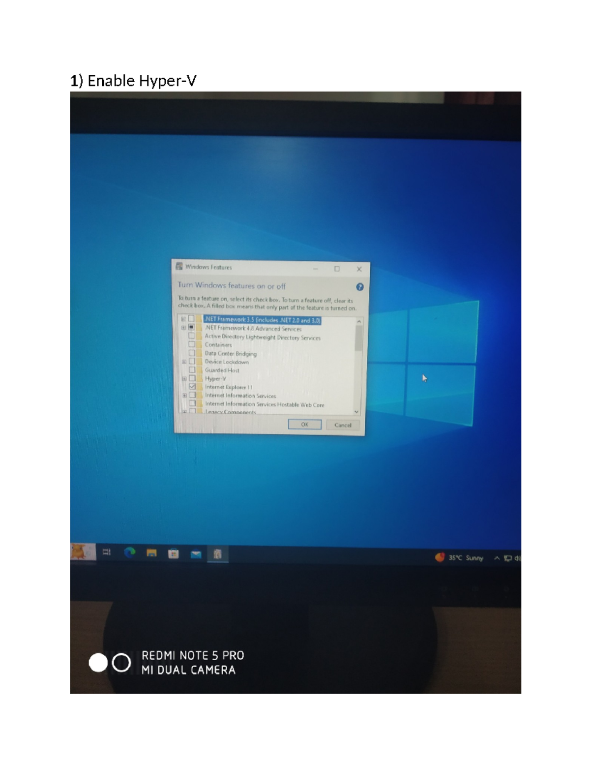 Hypervcentosdsd - Bca 4477u7777 - Enable Hyper-V - Studocu