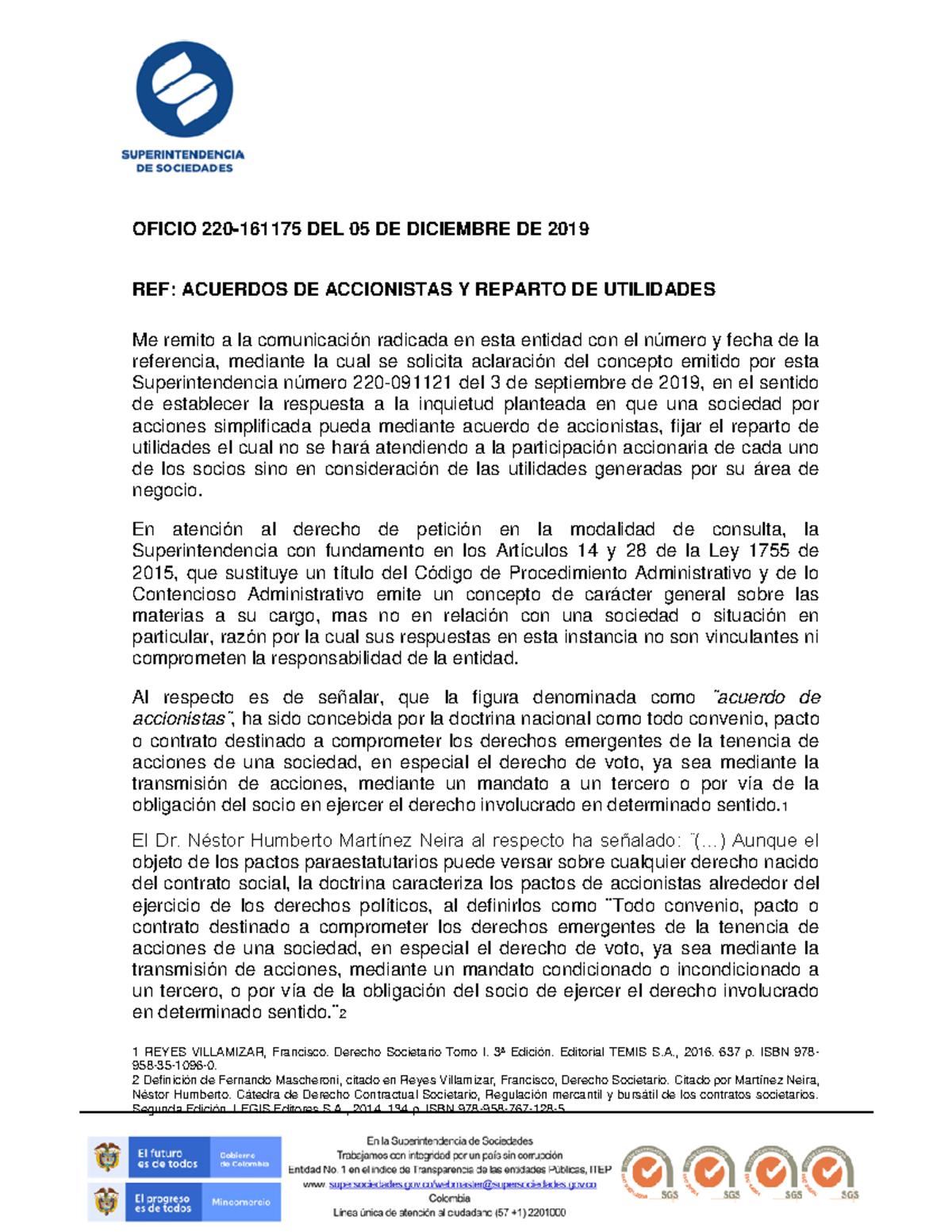 Super Sociedades-Concepto-2019-N0161175 2019 1205 - OFICIO 220-161175 ...