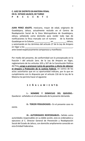 Informe justificado - OFICIO: 3812/ AMPARO: 2163/2021-III ASUNTO ...