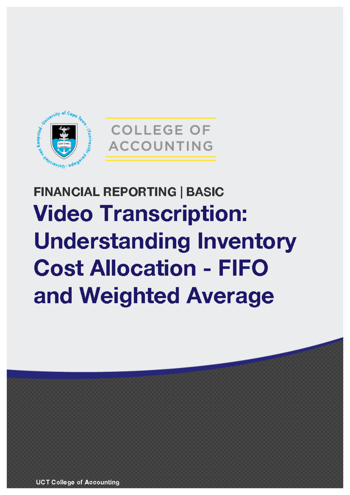 Understanding Inventory Cost Allocation - FIFO and Weighted Average ...