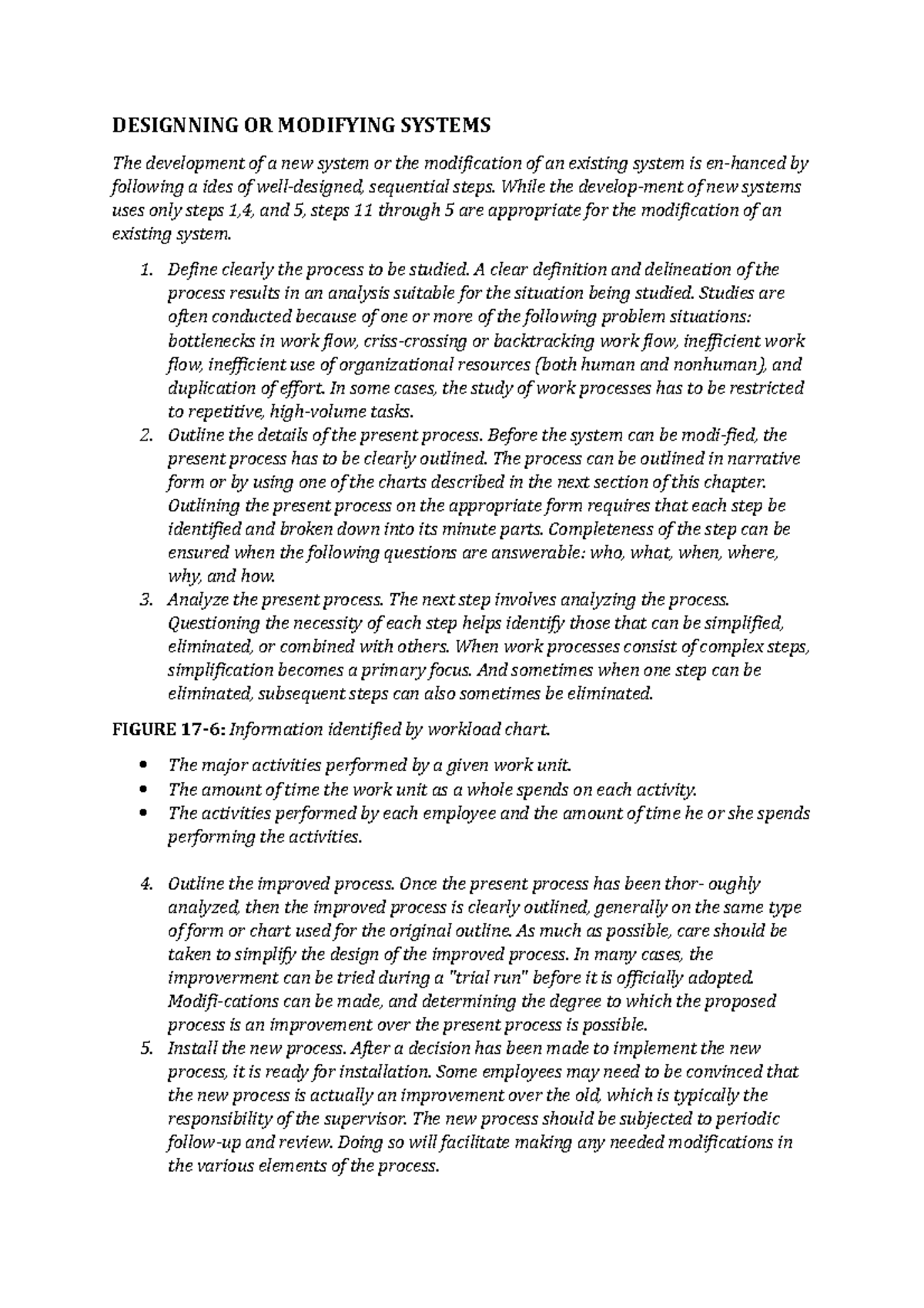 Designning OR Modifying Systems - DESIGNNING OR MODIFYING SYSTEMS The ...