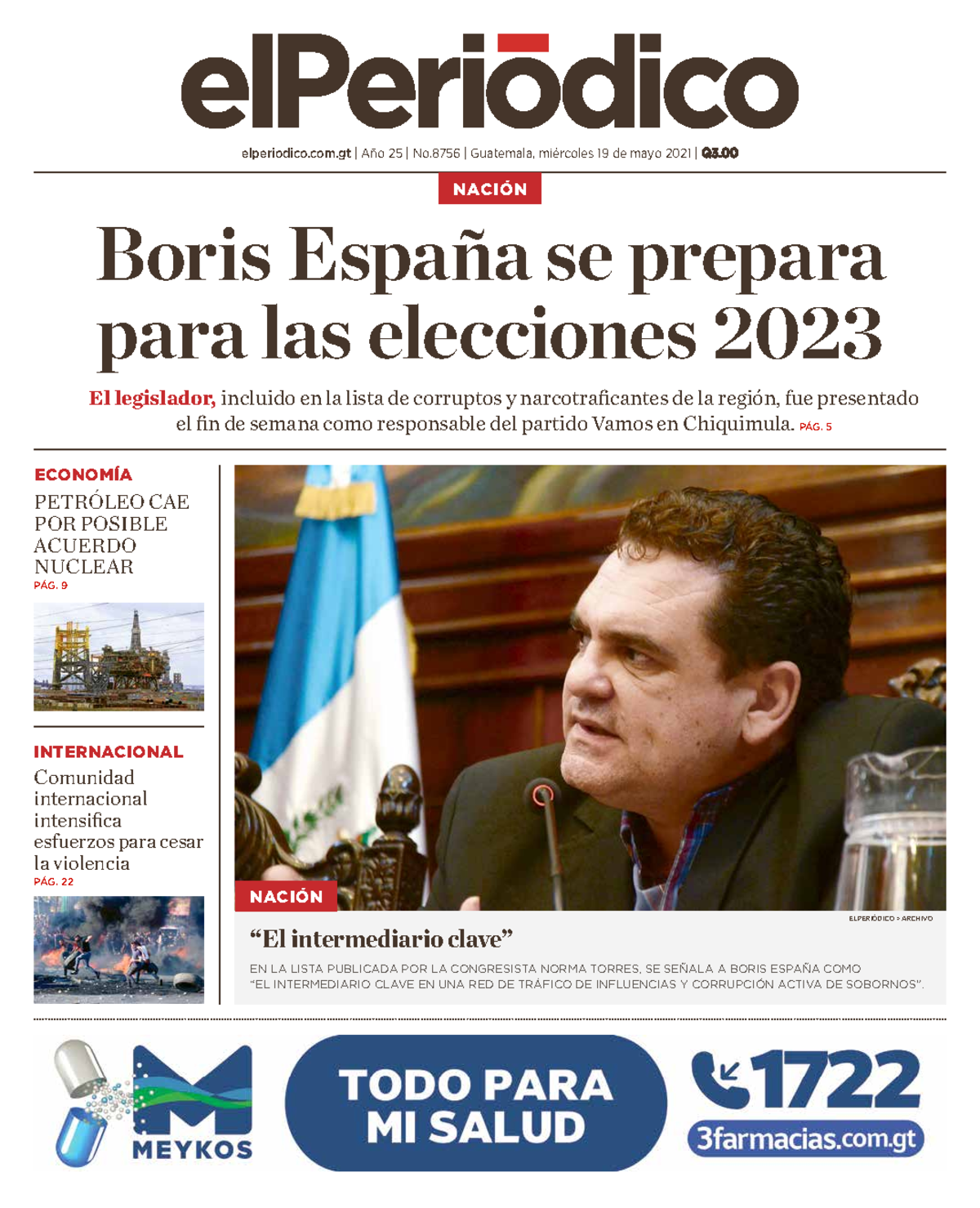 El Periódico 19-05-21 - elperiodico.com | Año 25 | No | Guatemala ...