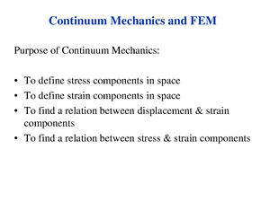 FEA 03 Strong & Weak form - Strong Form & Weak Form One of the key ...