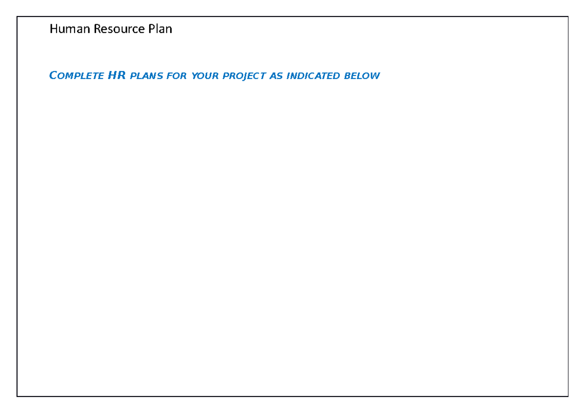 New HR Requirements in Overview Batch 3 - CNET 307 - COMPLETE HR PLANS ...