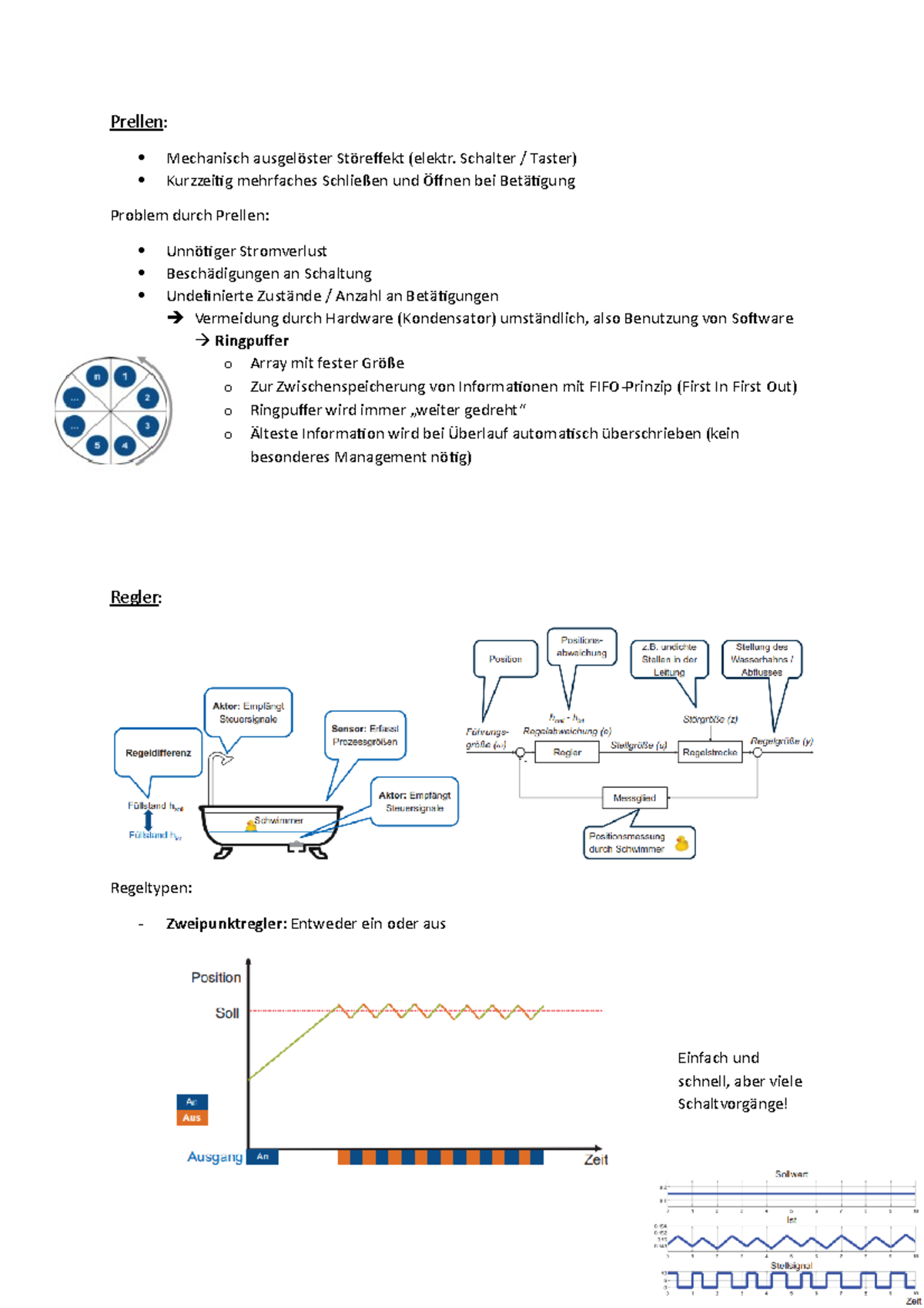 Testat 2 - Prellen: Mechanisch ausgelöster Störeffekt (elektr. Schalter ...