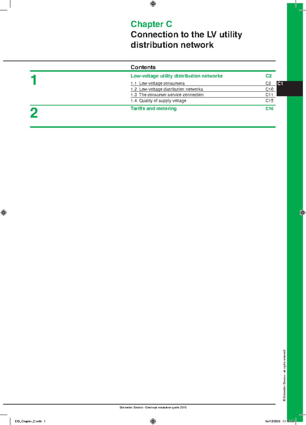 C Connection to the LV utility distribution network - Schneider ...