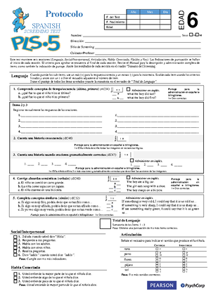 Screening 2 Años - Sirve para el test de PLS5 - ####### 4. Inicia un ...