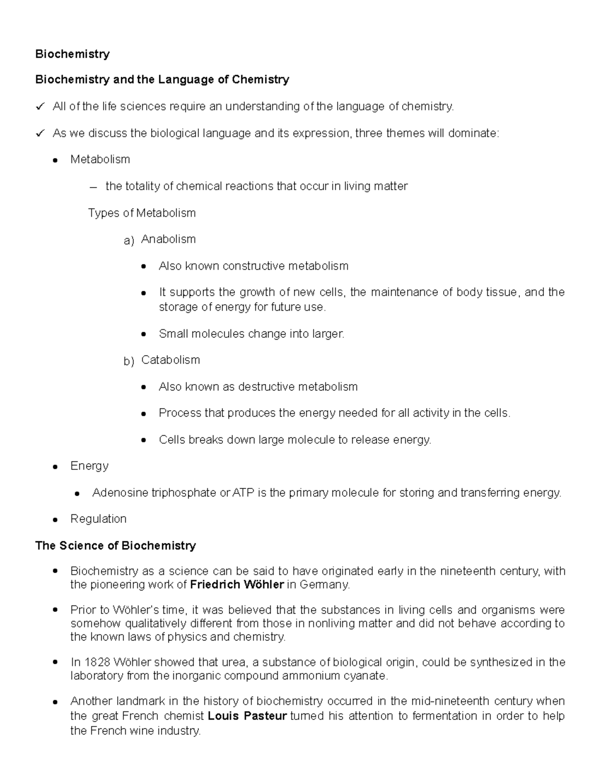 Biochemistry-Reviewer - Biochemistry Biochemistry and the Language of ...