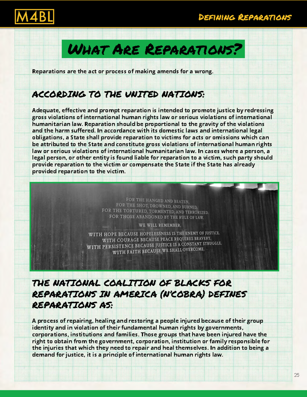 Reparations case-Fact Sheet - What Are Reparations?. Reparations are ...
