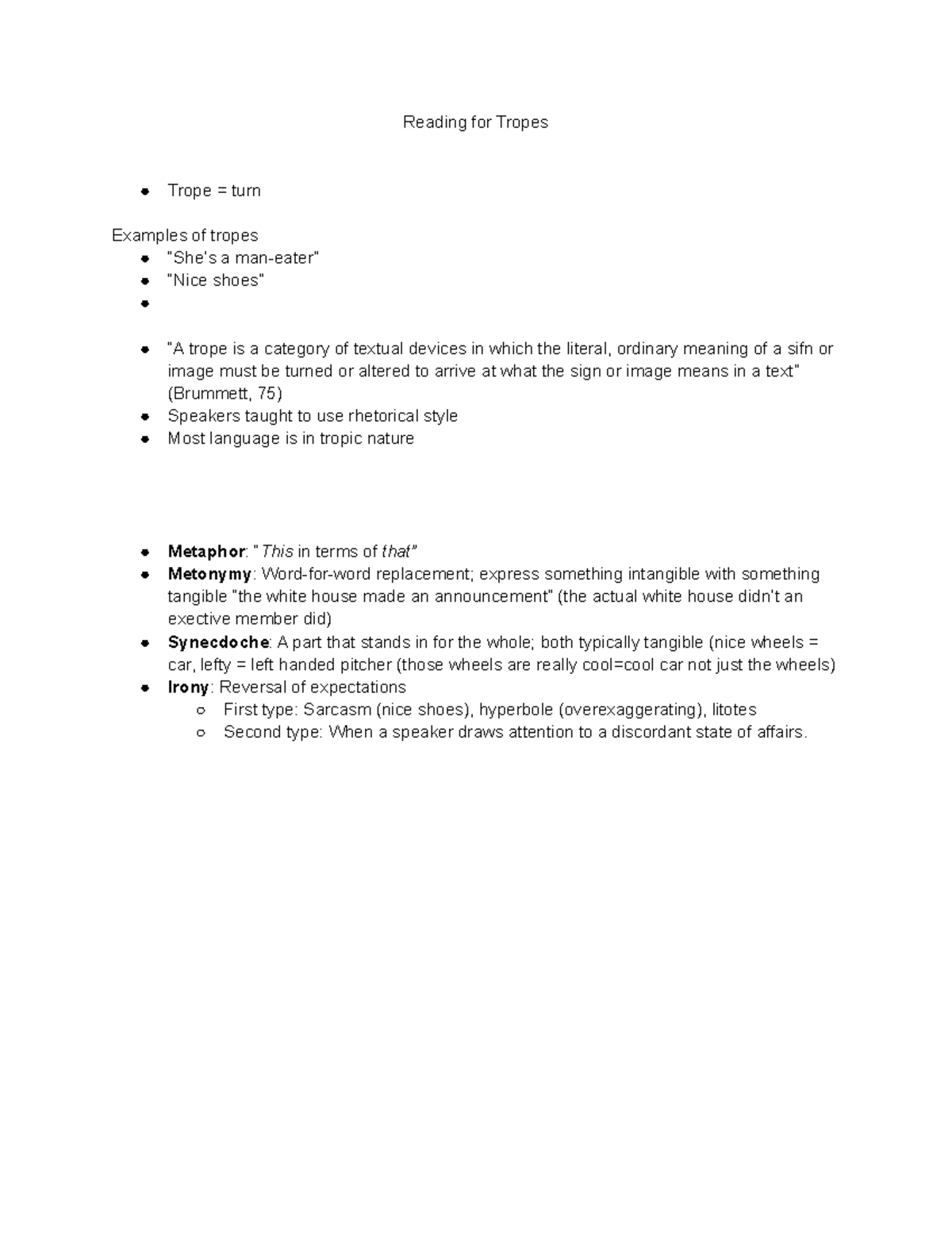 Reading for Tropes - Teacher: Robert McDonald - Reading for Tropes ...