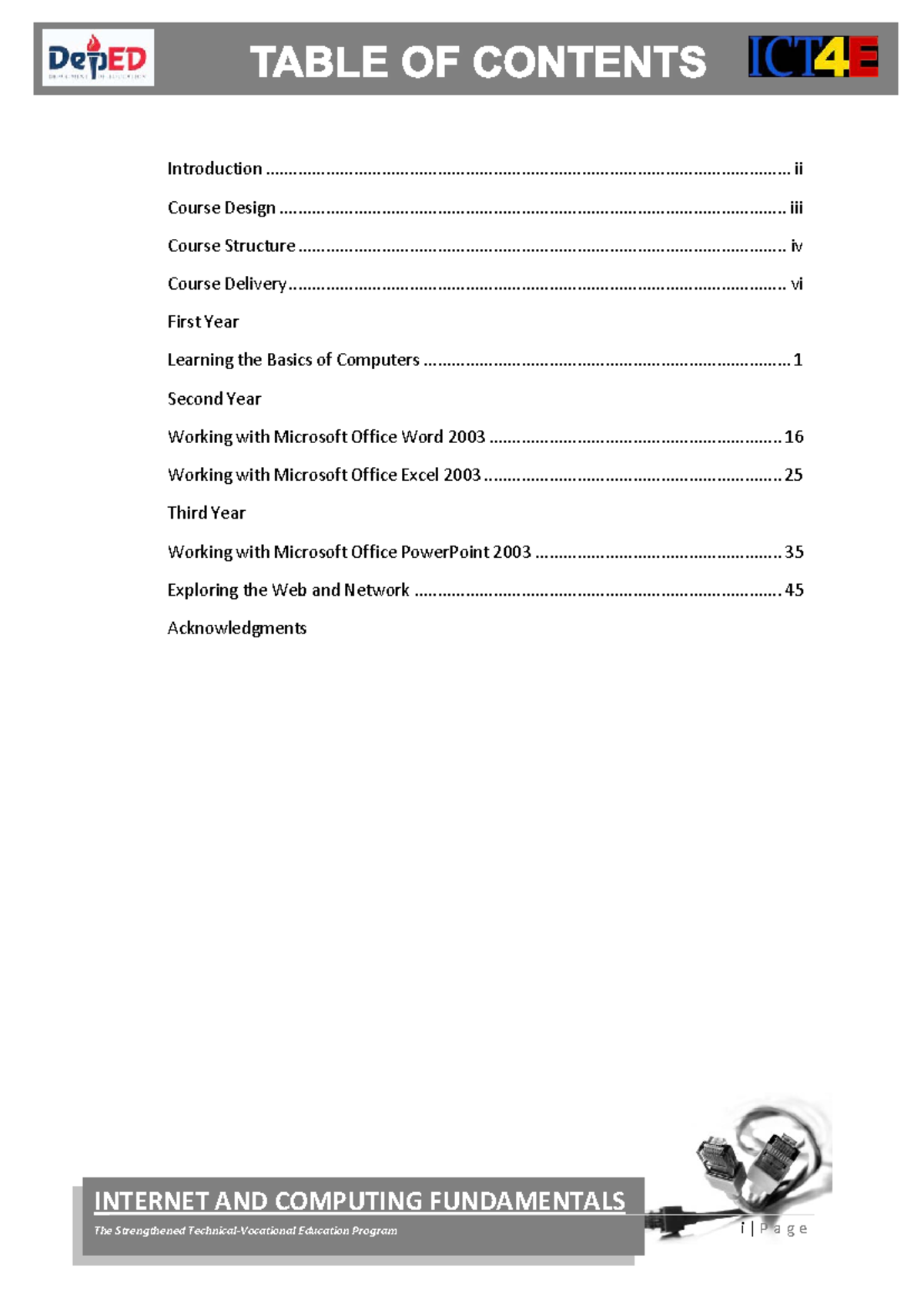 Icf cbc 1st-to-3rd-yr - THEORIES - INTERNET AND COMPUTING FUNDAMENTALS The Strengthened - Studocu