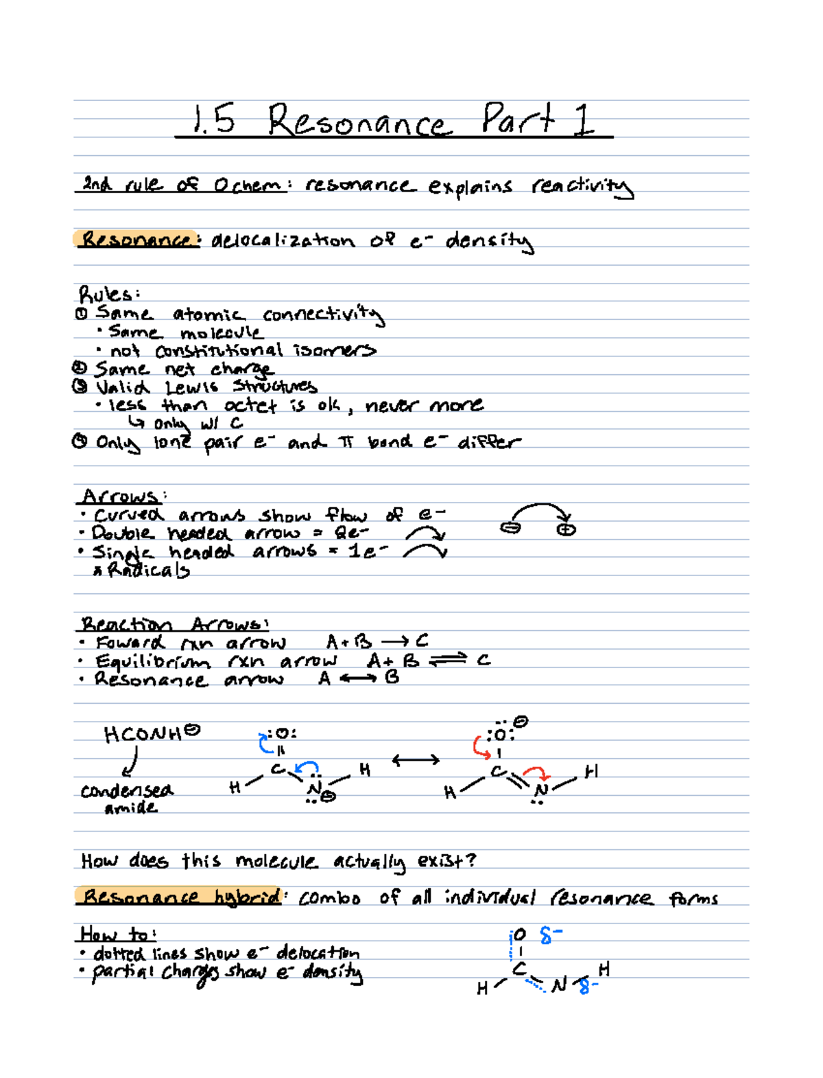 1.5 Resonance Part 1 - Ohio State University, Chem 2520, Prof. Baldwin ...