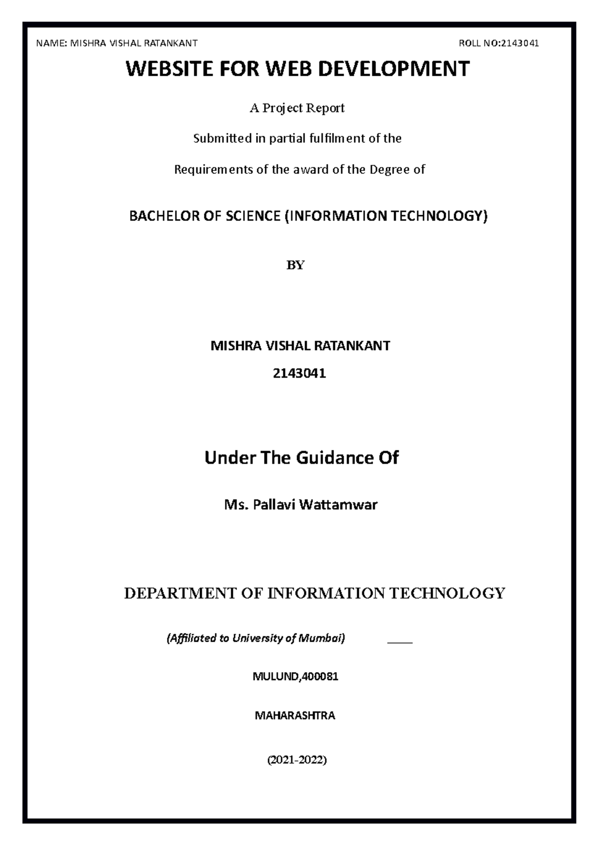 Website FOR WEB Development - Project Management - MU - Studocu