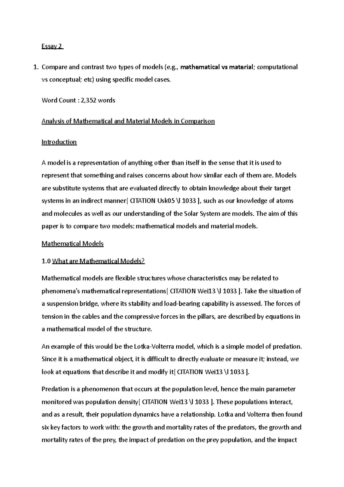 Essay 2 HSPC1001 - Got a 73/100 for this, but I submitted it a few days ...