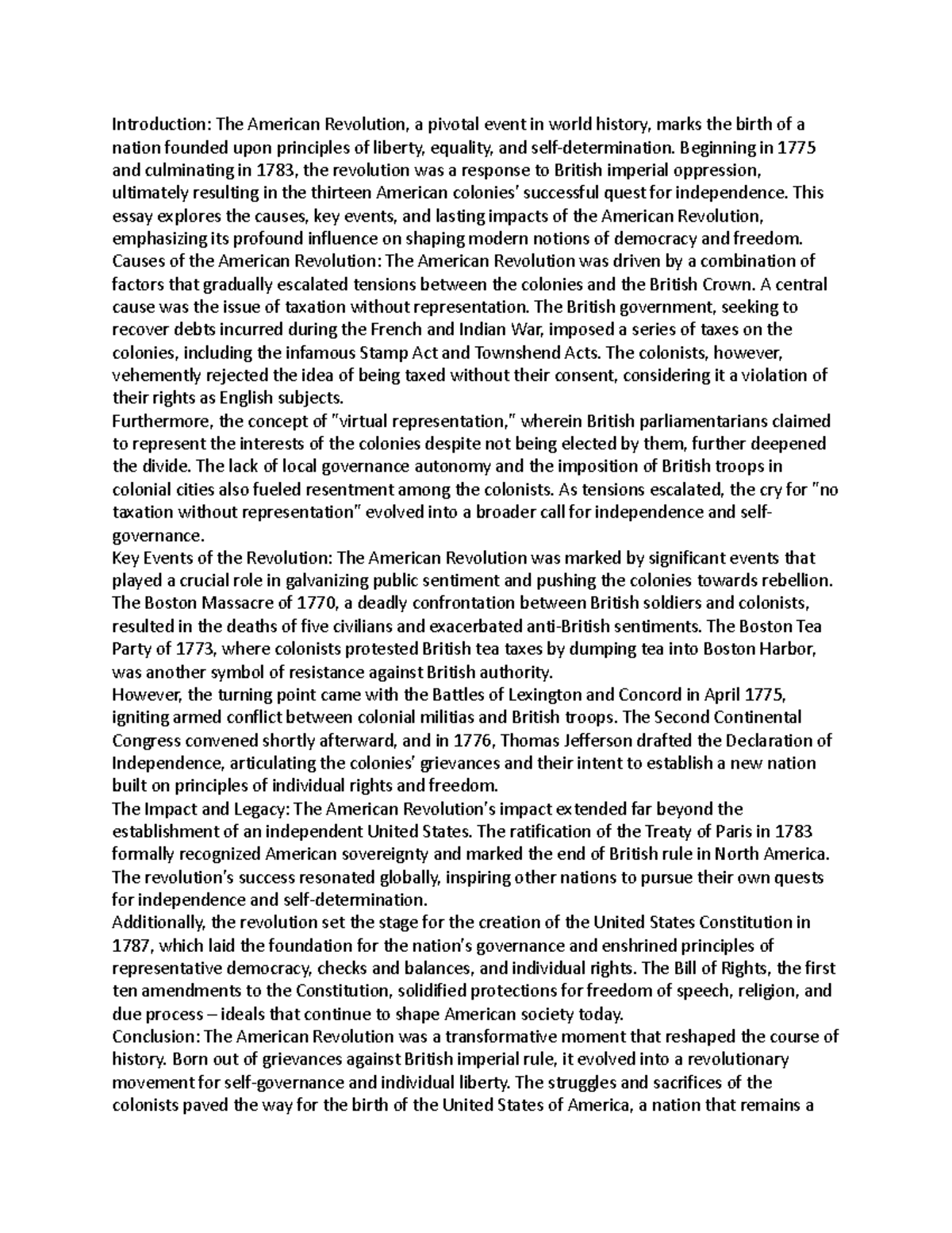 The American Revolution- Forging a Nation's Destiny - Introduction: The ...