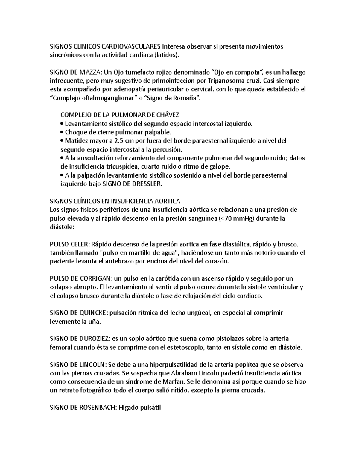 Signos Cardiovasculares - SIGNOS CLINICOS CARDIOVASCULARES Interesa ...