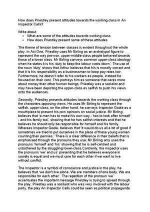 How and why does Sheila change in An Inspector Calls - Initially, from ...