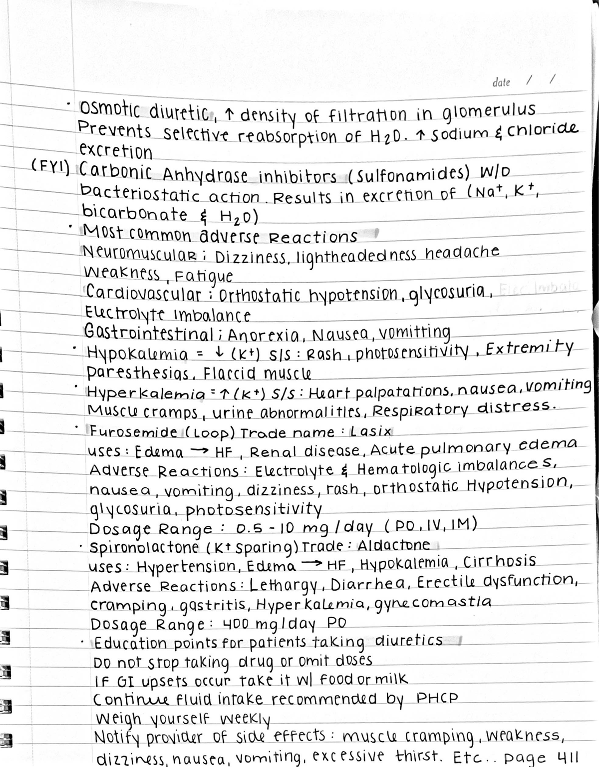 Diuretics - complete medication info - Uses, Nursing Interventions ...