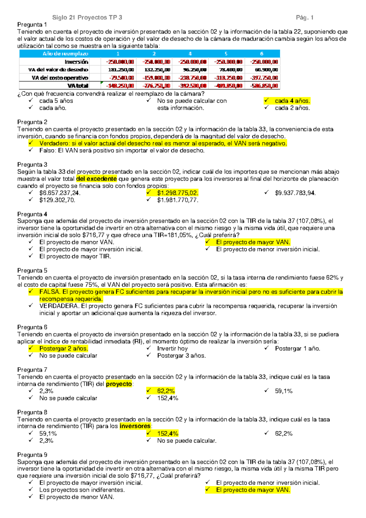 Siglo 21 Proyectos TP 3 - Formulacion y evaluacion de proyectos - Siglo 21 - Studocu