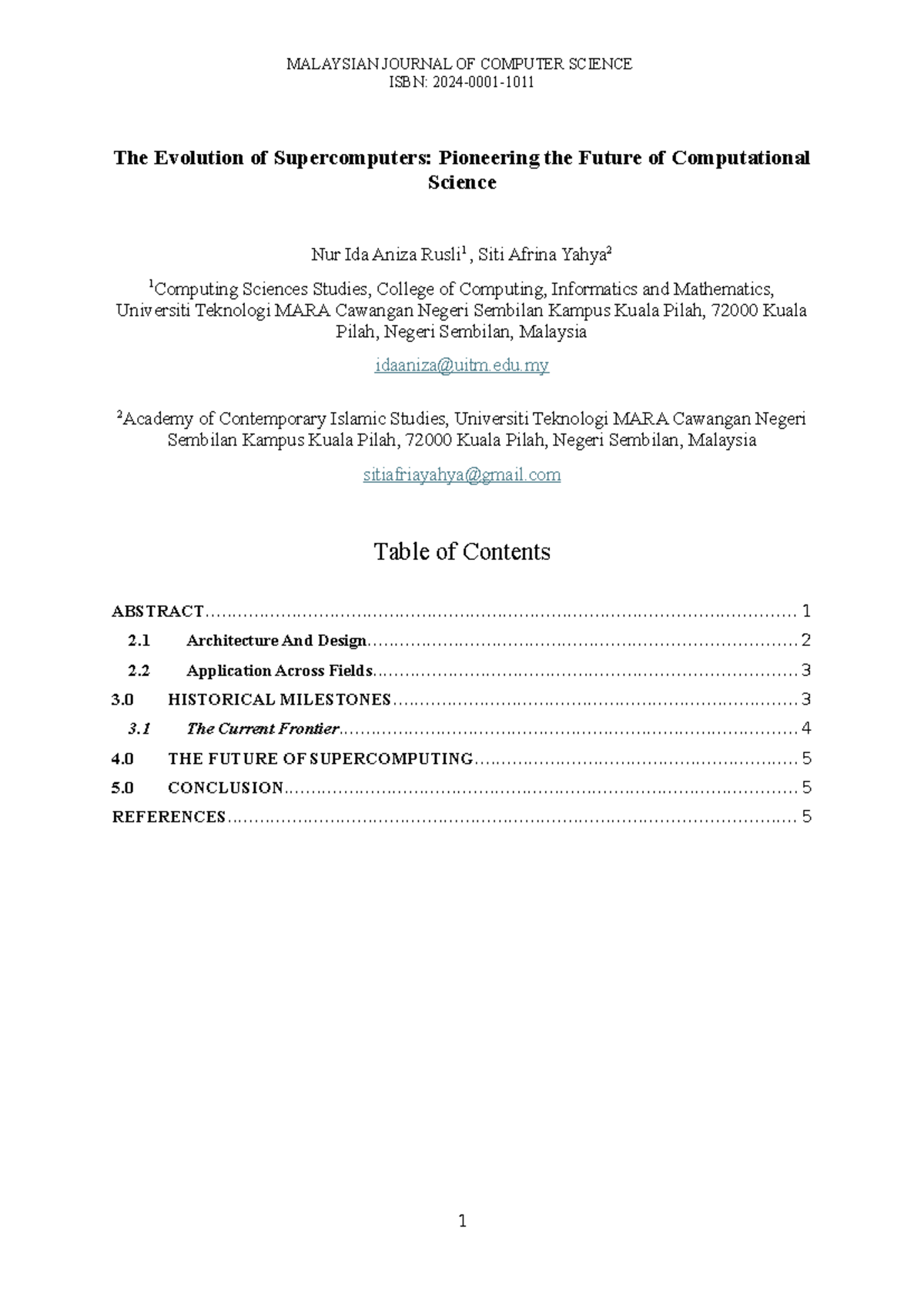 Csc Lab 2 Tutorial Isbn 2024 0001 The Evolution Of Supercomputers Pioneering The Future