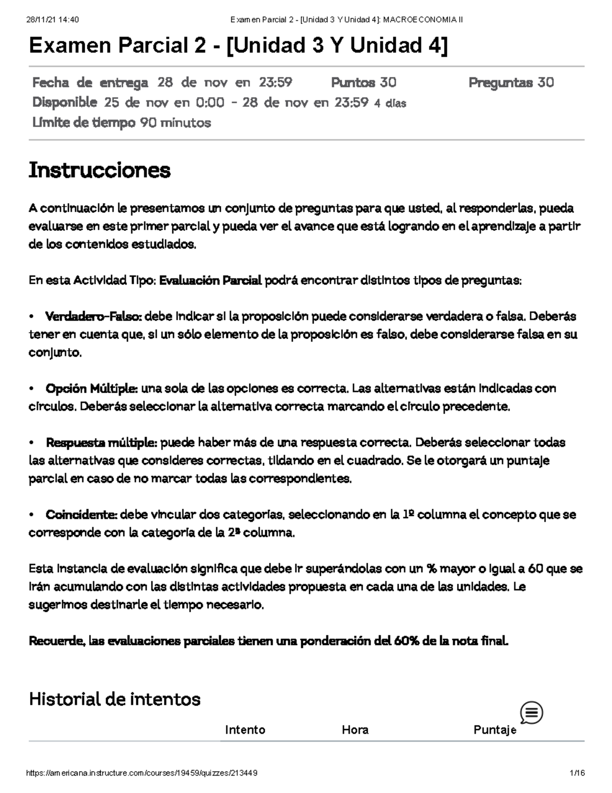 Examen Parcial 2 - [Unidad 3 Y Unidad 4] Macroeconomia II 2024 - Examen ...