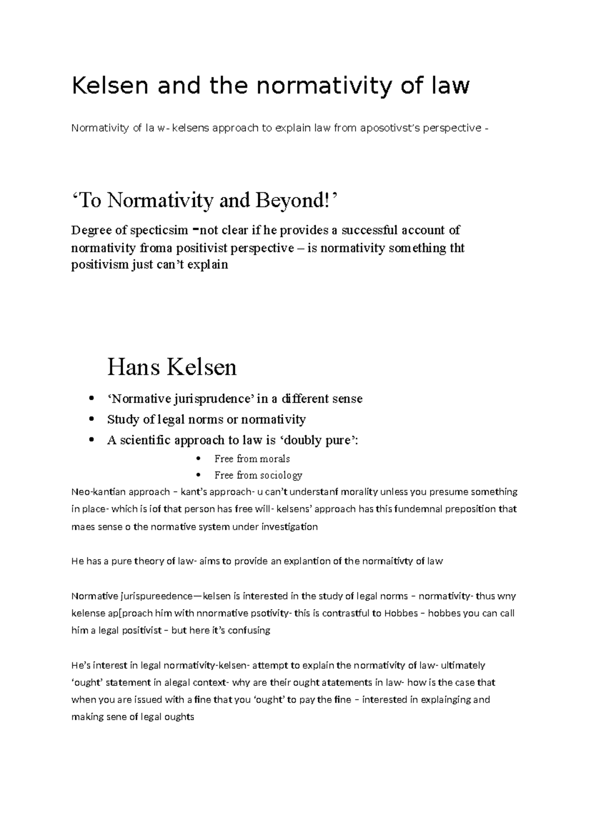 Backup of Kelsen and the normativity of law - Kelsen and the ...