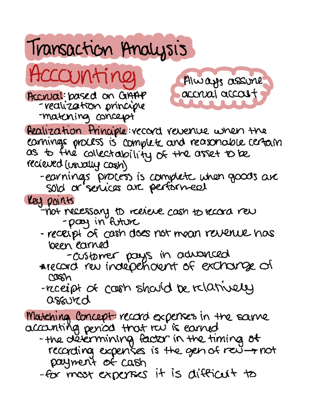 Week 3 Video Lecture Transaction Analysis Transaction Analysis Accounting Always