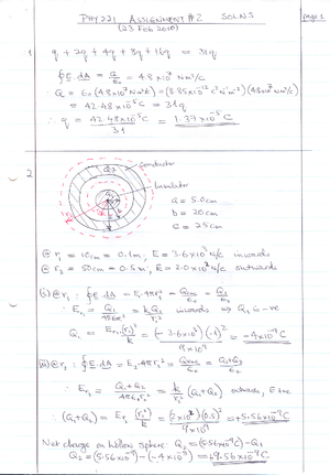PHY221 - T2 - Solns - 2008 - Physiccs - Studocu