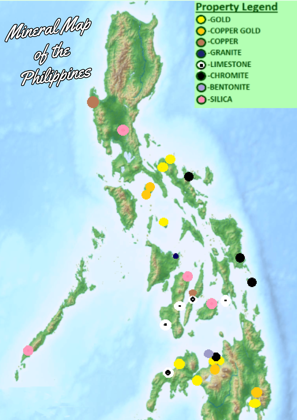 Mineral Map of the Philippines - General Biology - Studocu