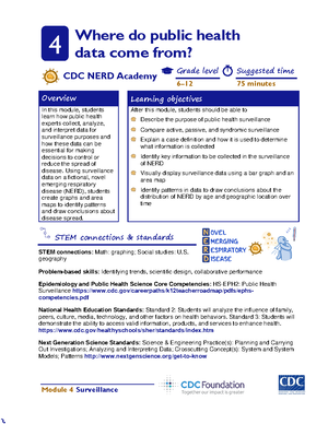 CDC - How Does Disease Spread - Lesson Plan - 2 How does disease spread ...