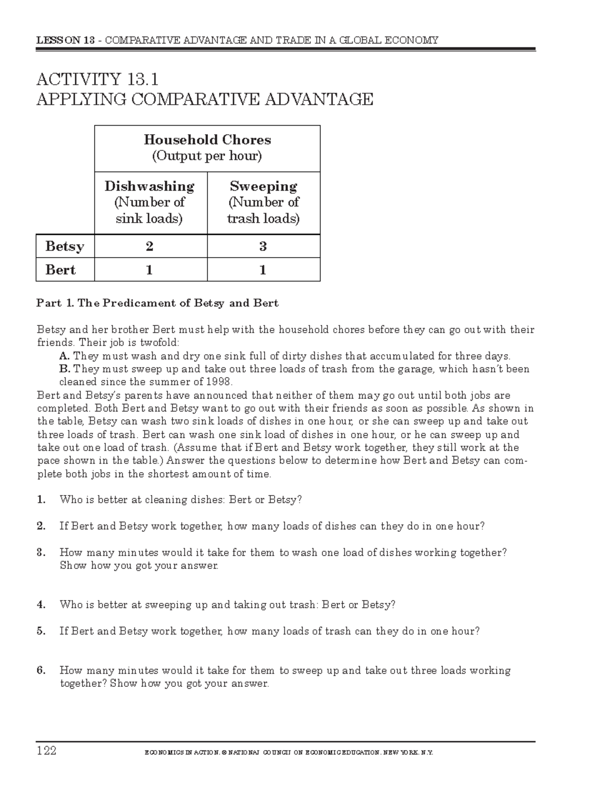 Comparative advantage-pages-deleted - LESSON 13 COMPARATIVE ADVANTAGE ...