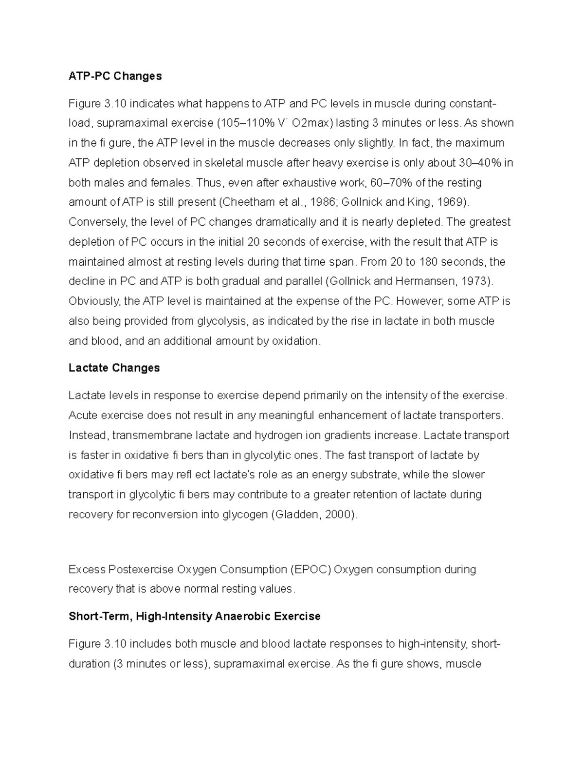 3.4 Anaerobic Metabolism during Exercise - ATP-PC Changes Figure 3 ...