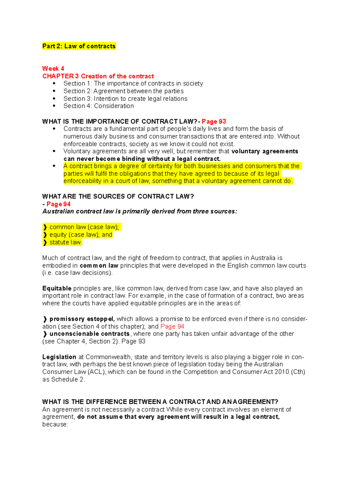 Contract Law 1 week 4 Part 2 Law Of Contracts Week 4 CHAPTER 3 contract-law-1-week-4-part-2-law-of-contracts-week-4-chapter-3