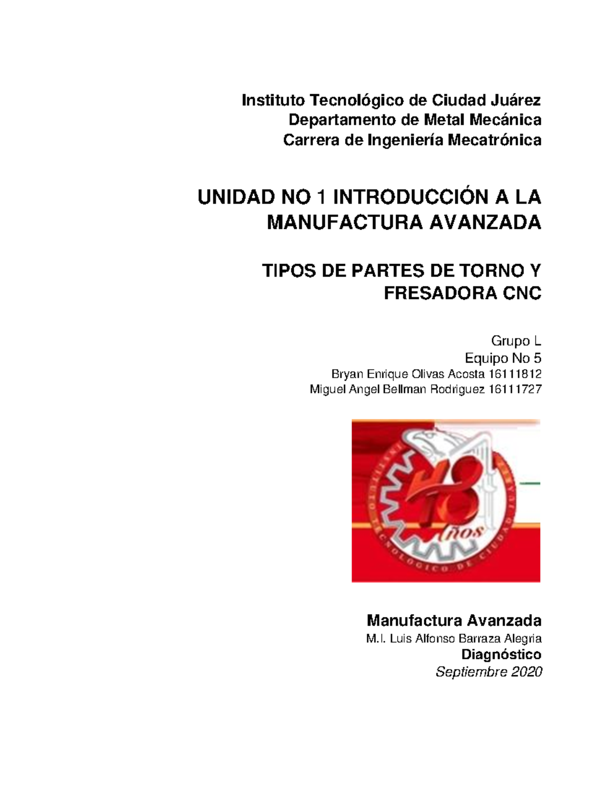 Inv Biblio No 1 - manufactura avanzada - Warning: TT: undefined function: 32 Instituto ...