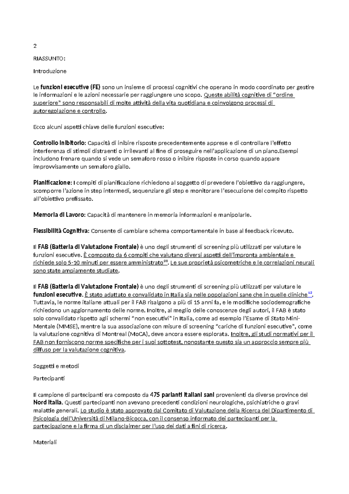 The Frontal Assessment Battery (FAB) and its sub‑scales: validation and ...