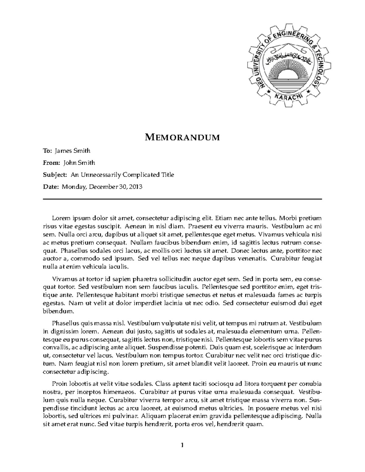Report in memo format to add new course - MEMORANDUM To: James Smith ...