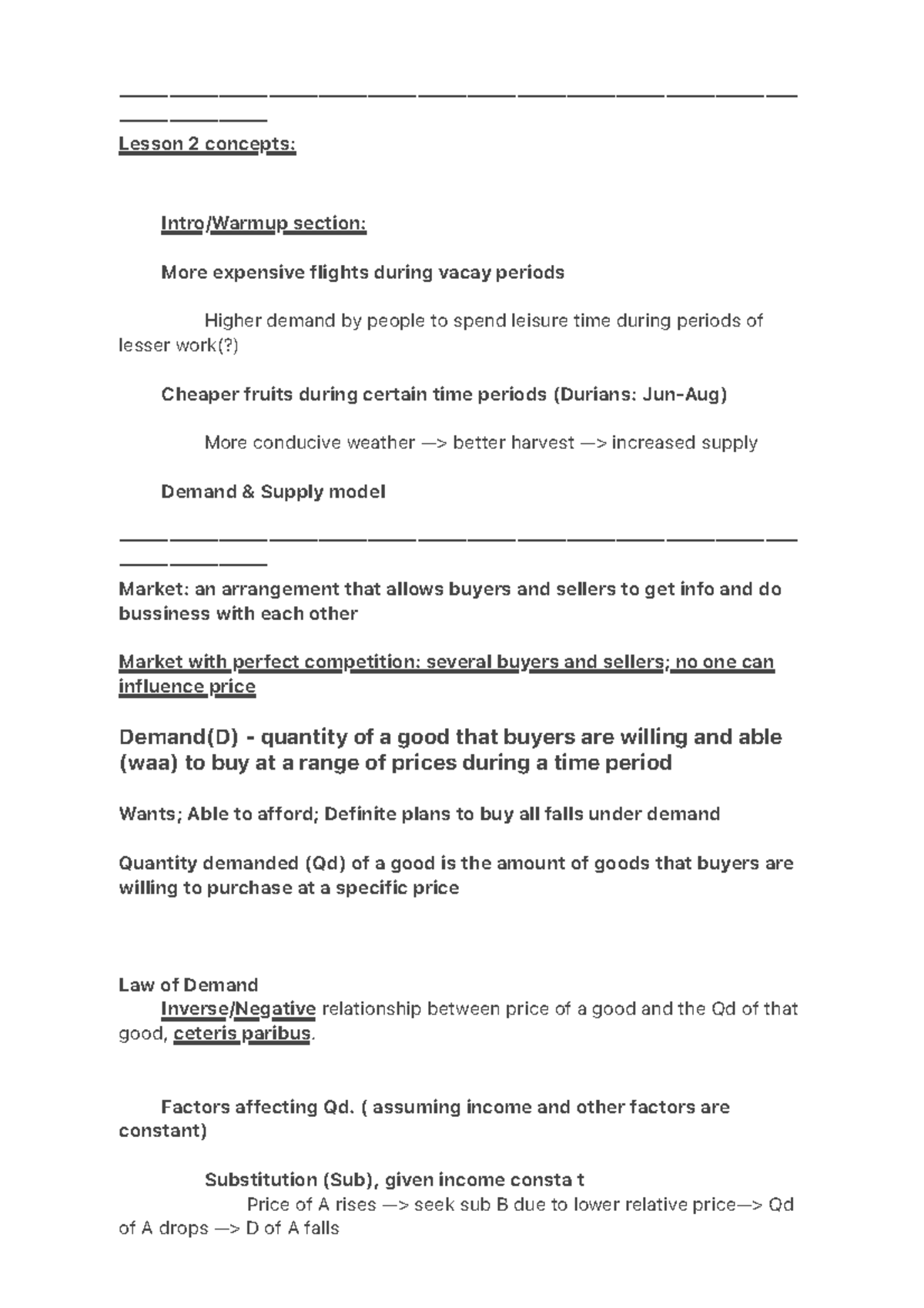 Week2 classnotes - Dr Hailey - ?????????????> ??? Lesson 2 concepts ...