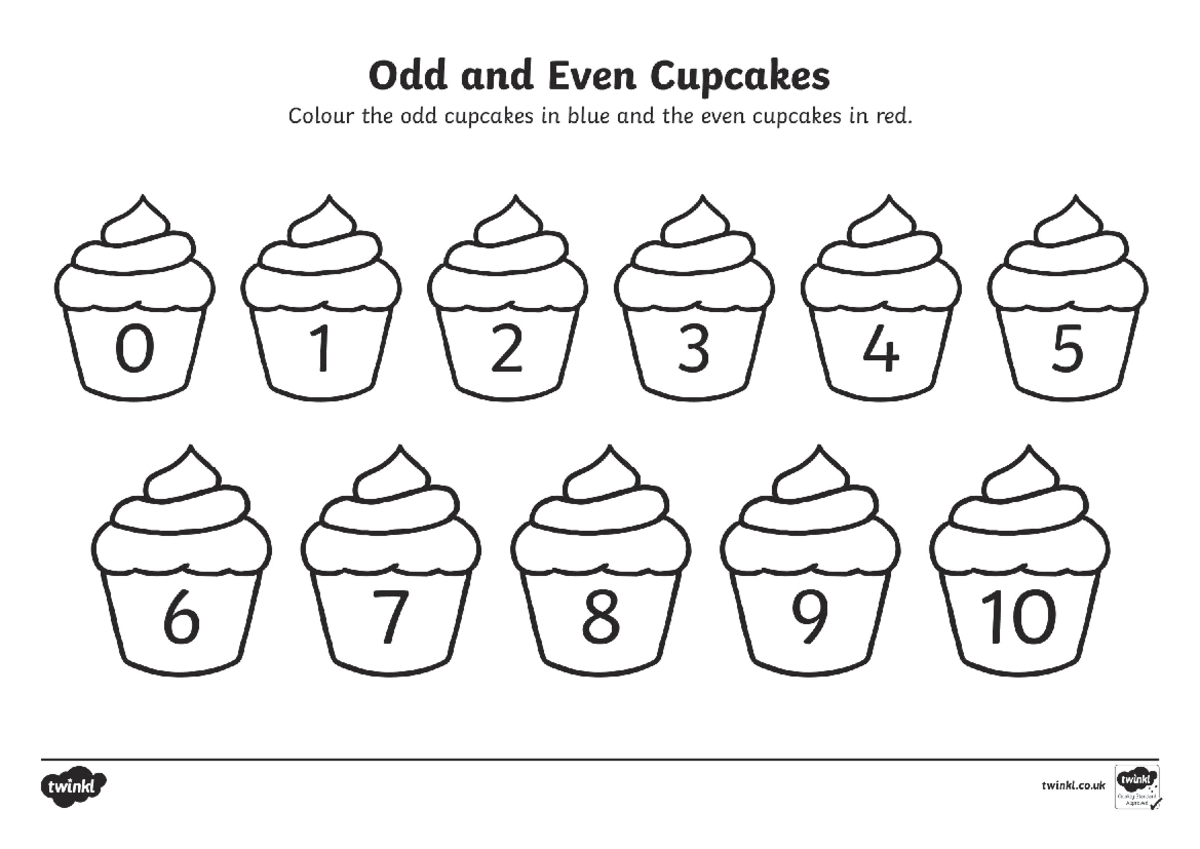 T t 253151 odd and even cupcakes activity sheet - TPF2601 - Studocu